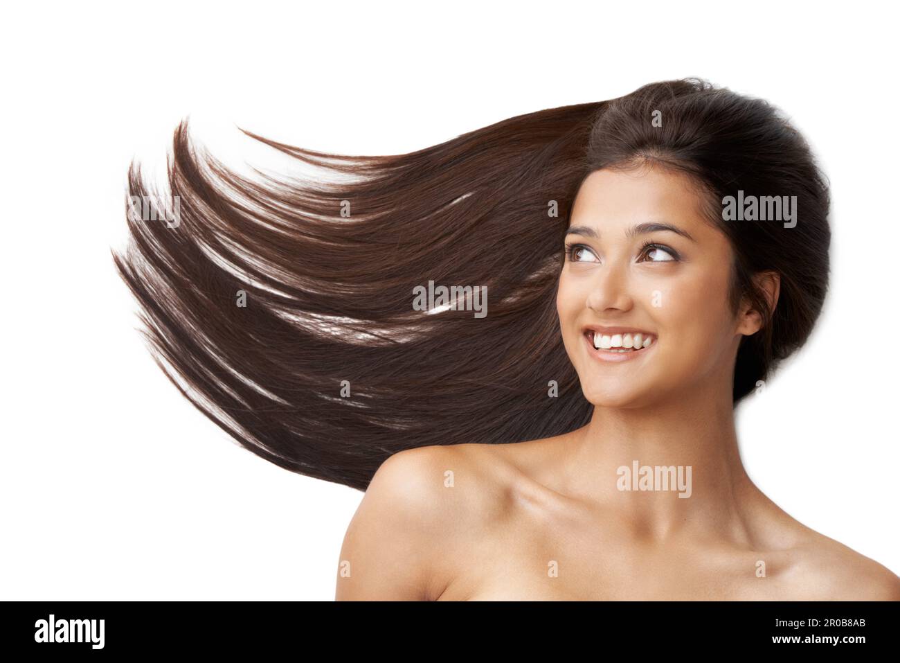 She cant remember when last her hair was this soft. An attractive young ...