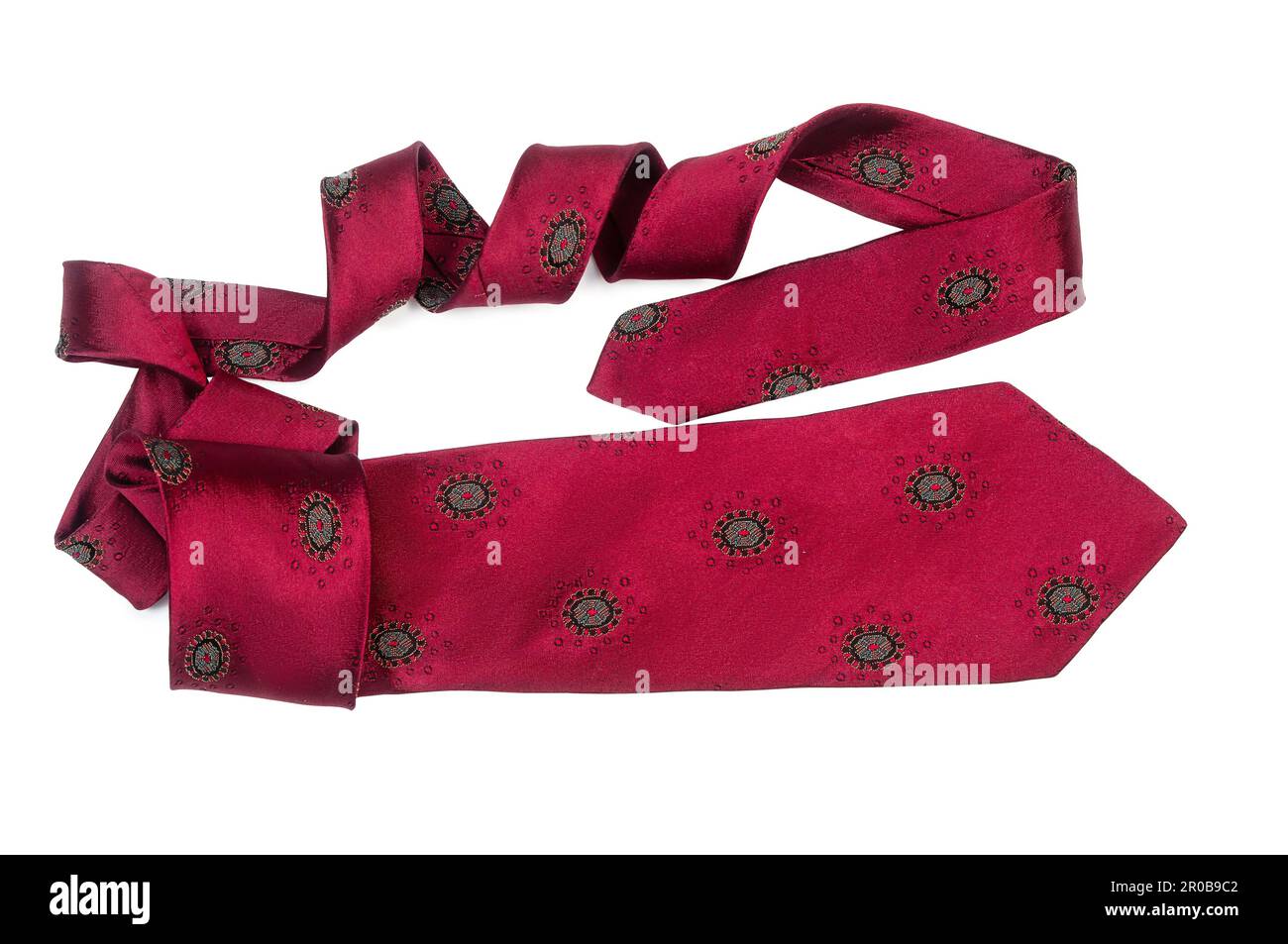 colorful ties isolated on a white background Stock Photo - Alamy