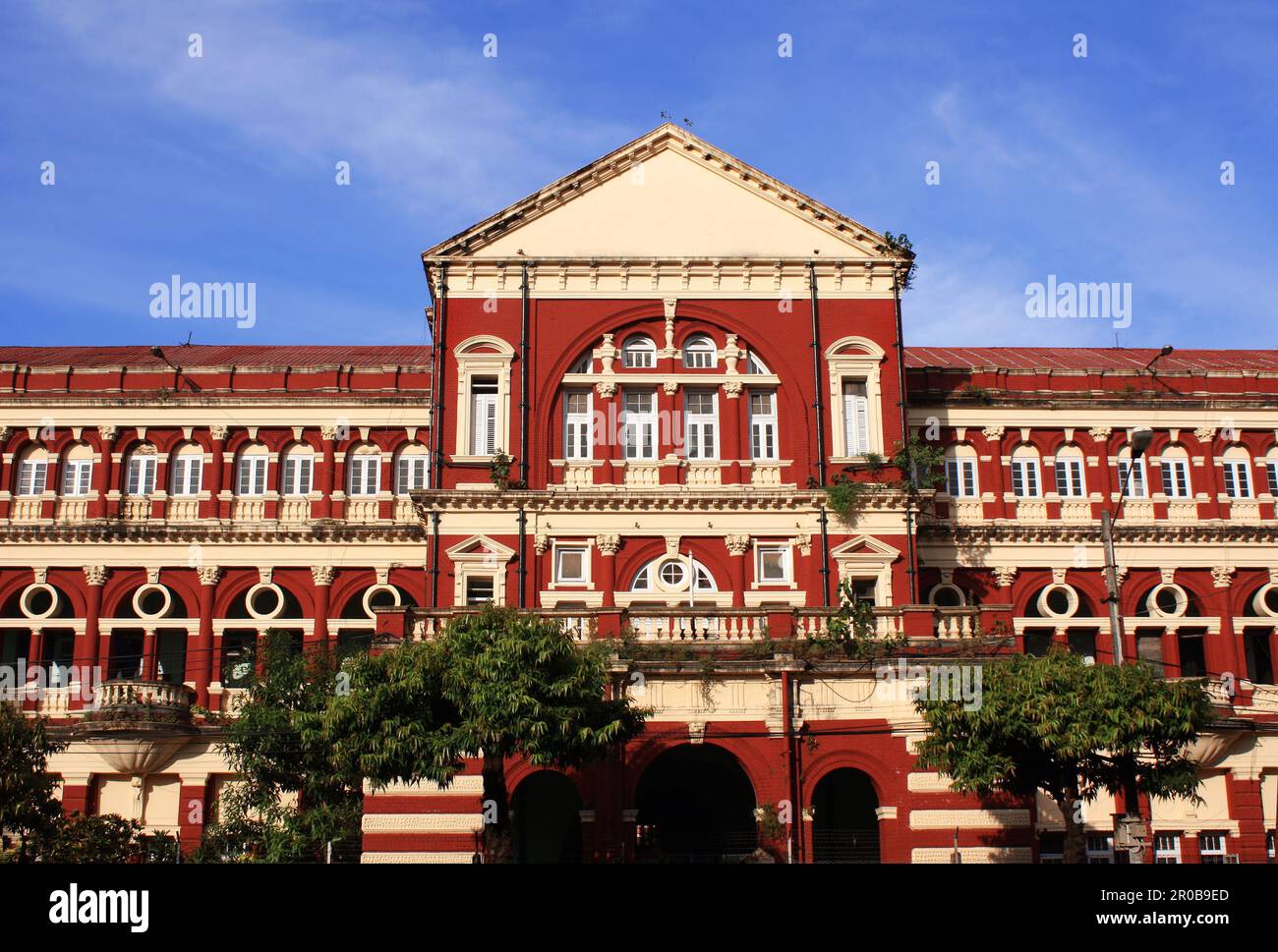 High Court building, Yangon, Myanmar (Burma). Architecture of British ...