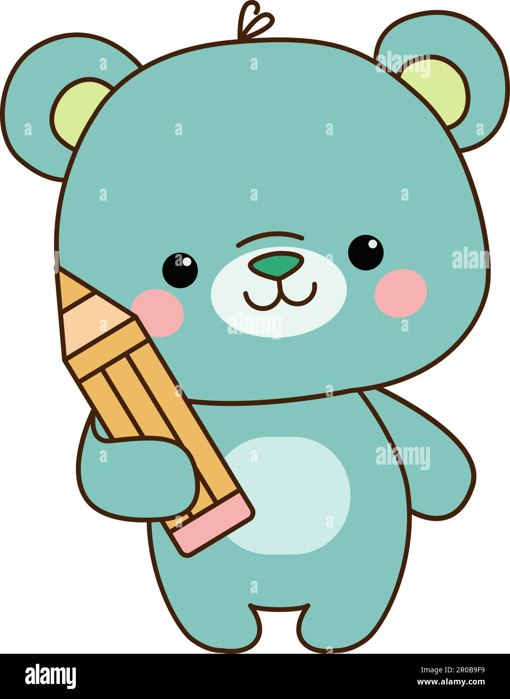 Cute Teddy Bear Pencil Drawing