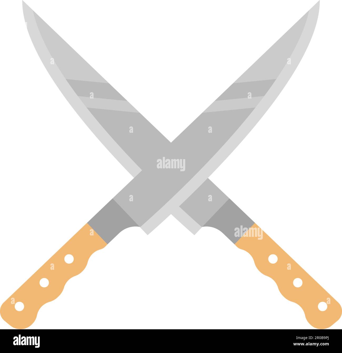Crossed knives Stock Vector Images - Alamy