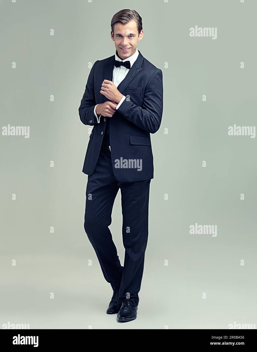 A dapper gentleman. A full length studio portrait of a stylish young ...