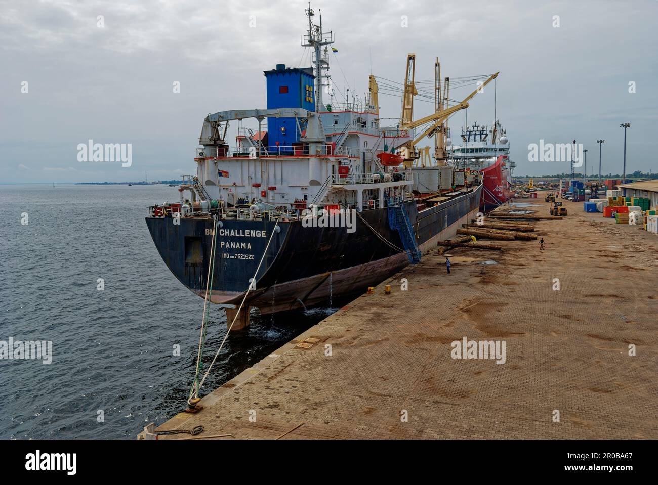 The BM Challenge a General Cargo Vessel moored alongside Port-Gentil ...