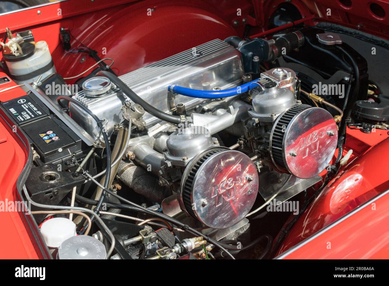 Triumph TR4. Ellenroad Engine House Classic Car Show 2023 Stock Photo ...