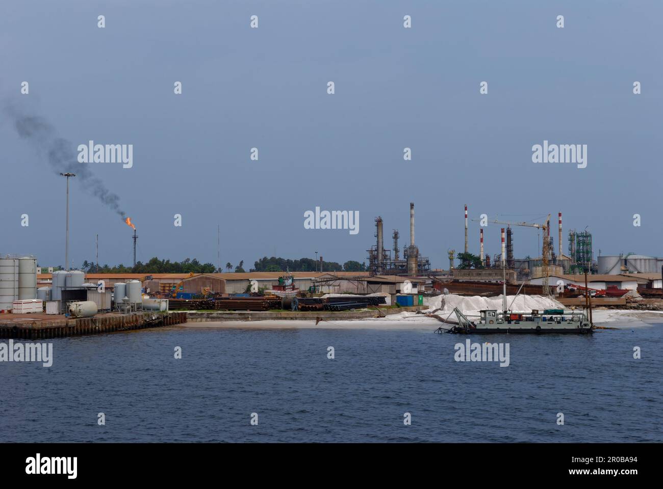 The Petrochemical Complex at Pointe Clairette in the Oil Port of Port ...