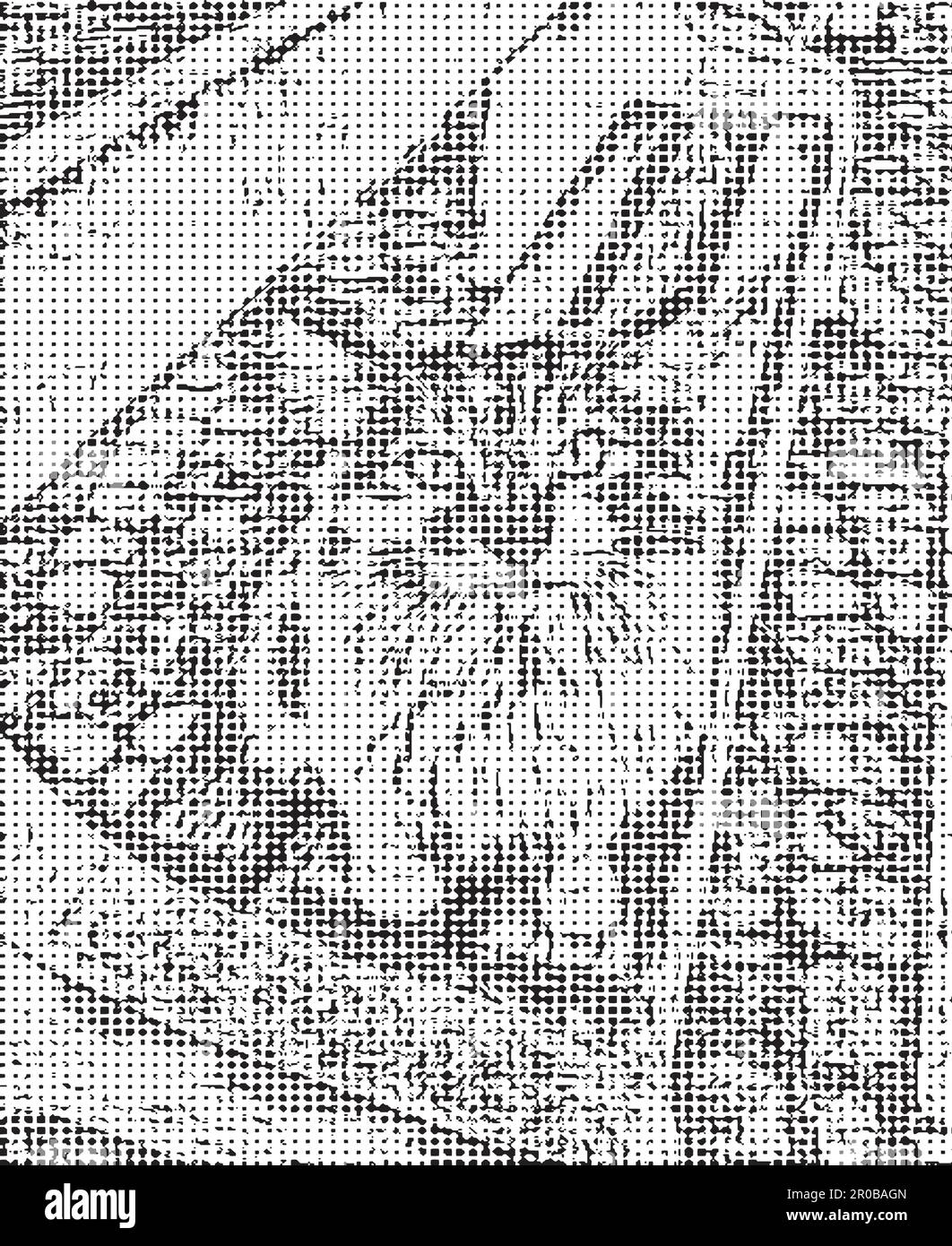 Vector image of a cat's head in halftone style.pixel art Stock Vector ...