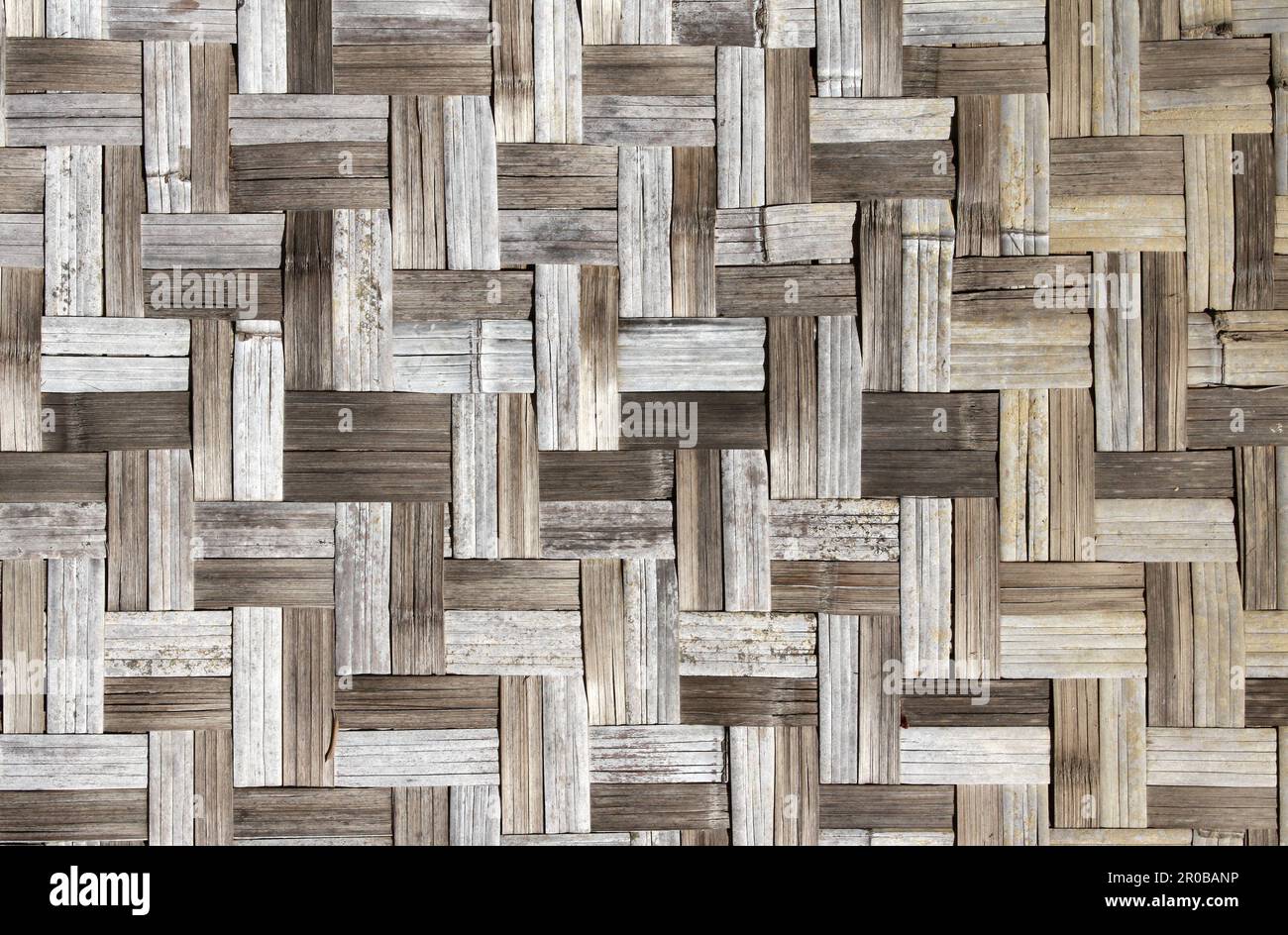Texture of the old wicker mat of bamboo. Horizontal or vertical ...