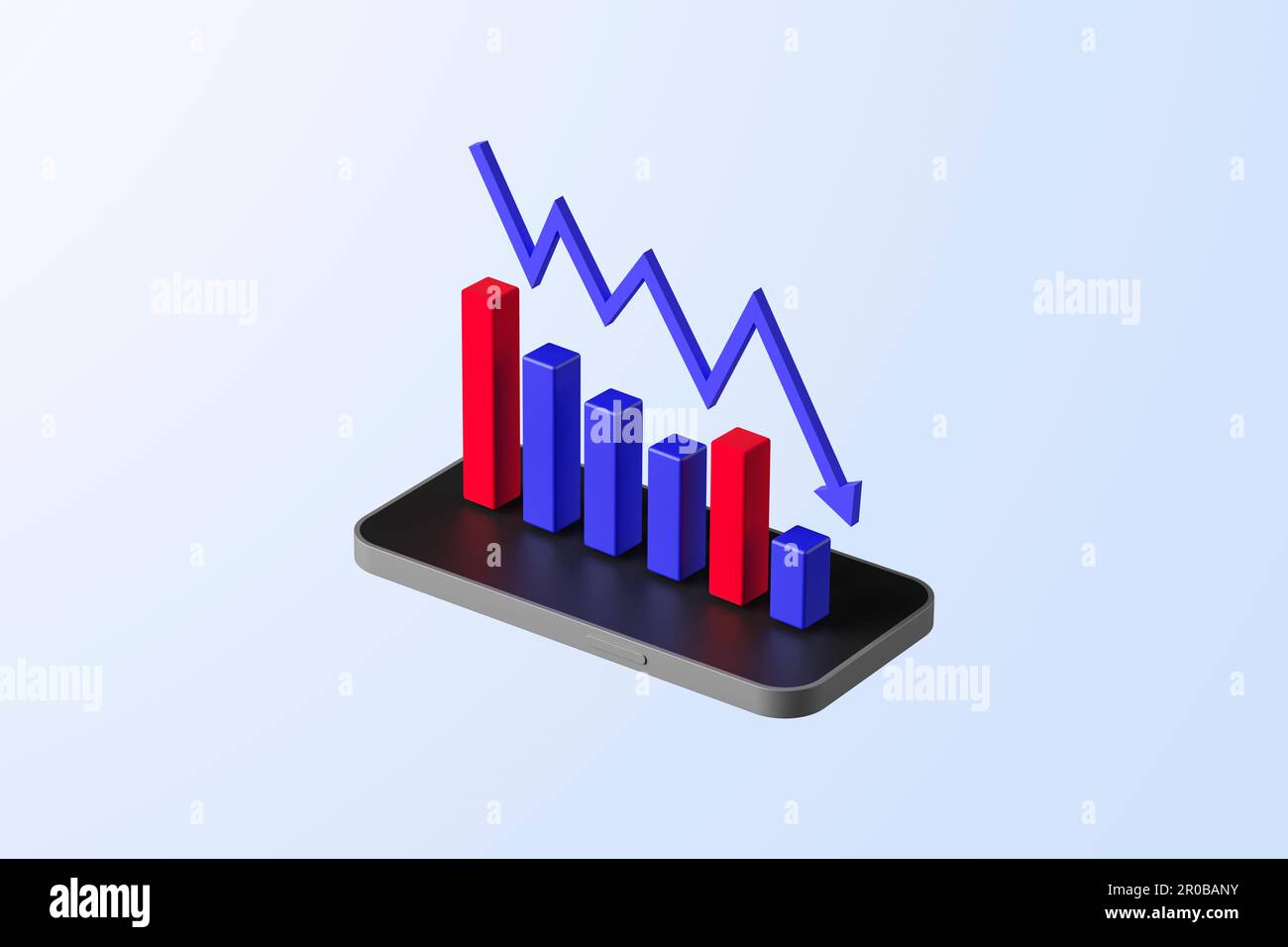 Graph for Successful Investments Stock Photo - Alamy