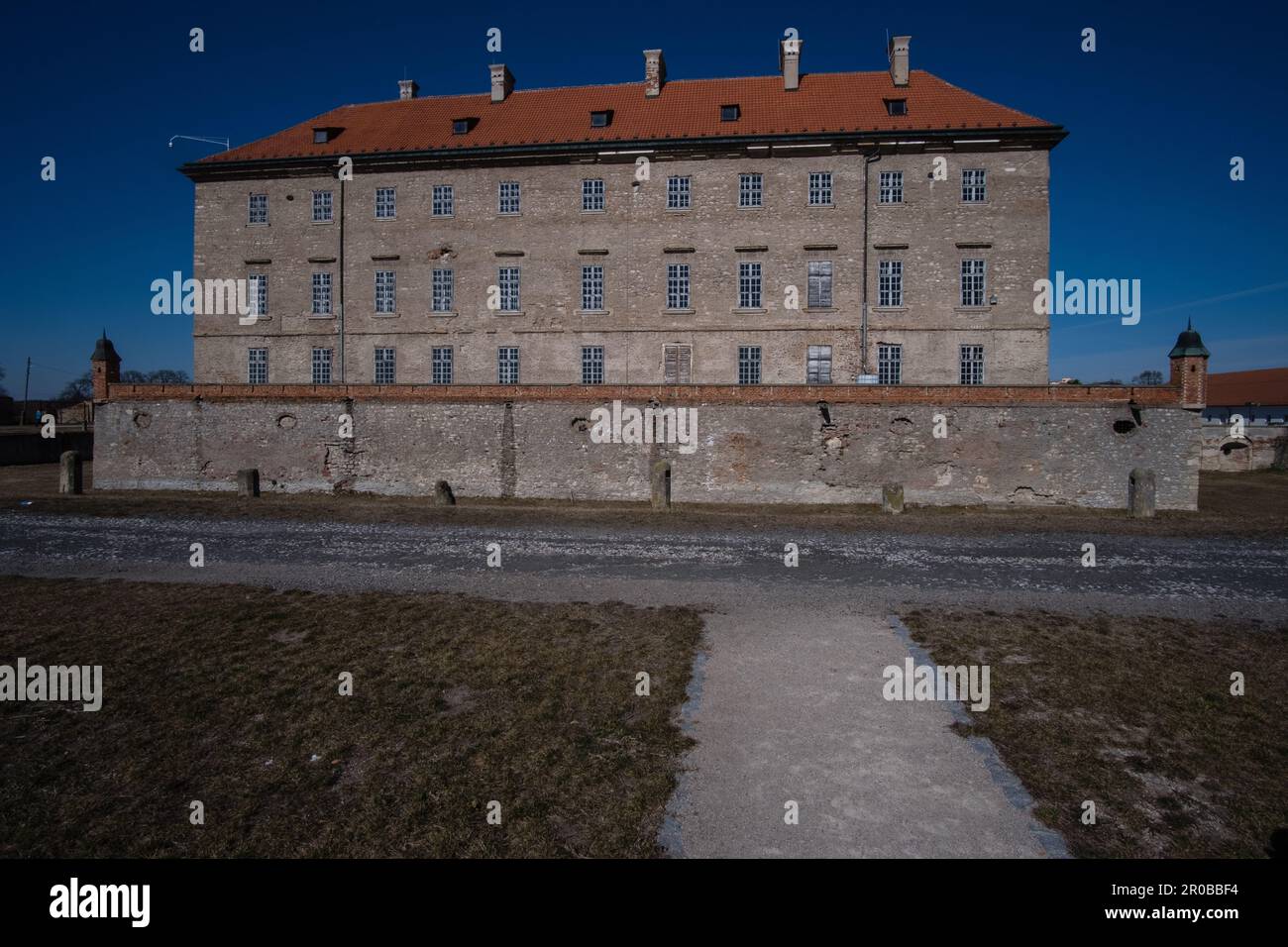 Old Monumental Baroque Classicist manor house castle in small town ...