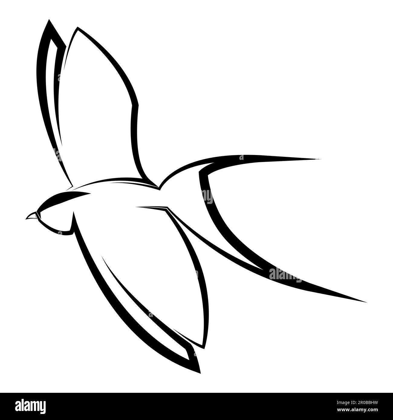 Sparrow Silhouette Tattoo