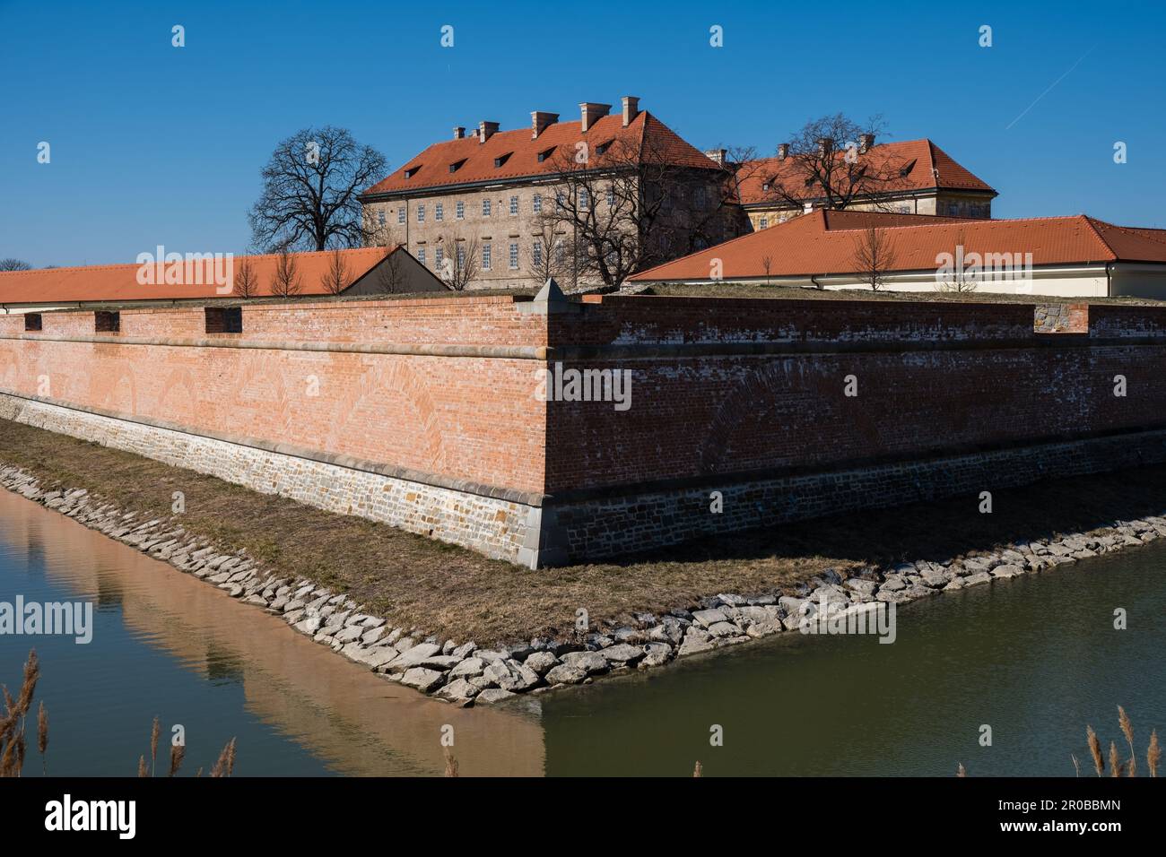 Old Monumental Baroque Classicist manor house castle in small town ...