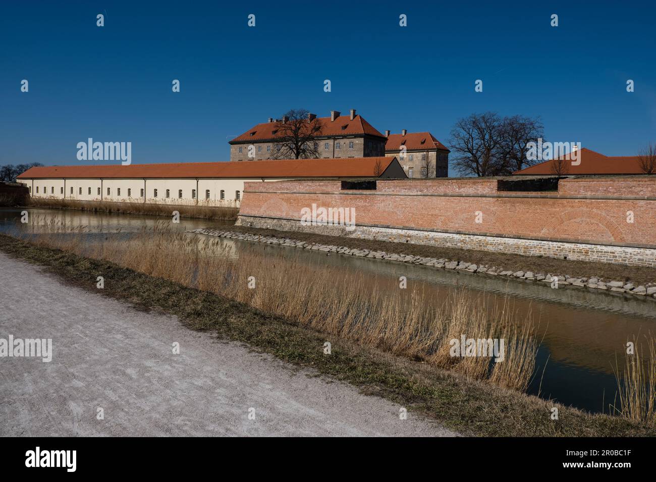 Old Monumental Baroque Classicist manor house castle in small town ...