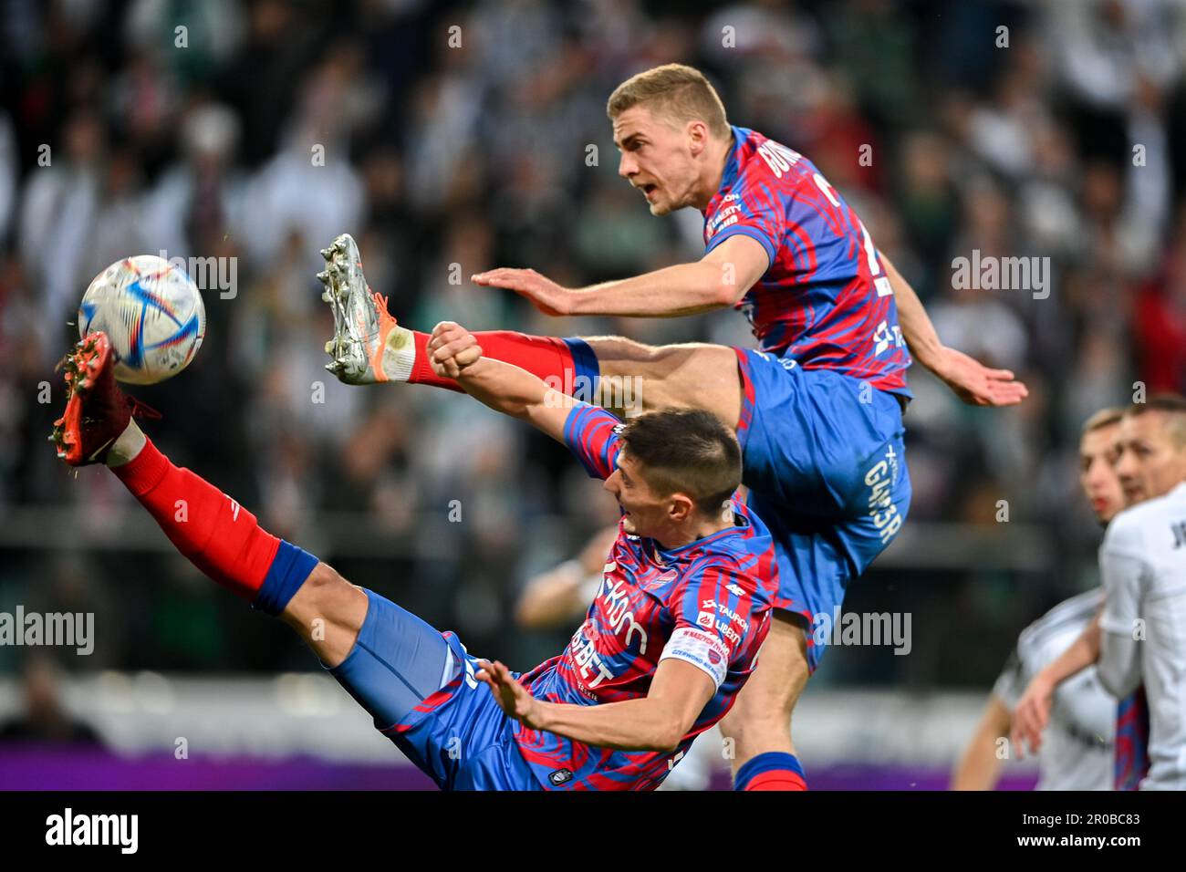 WARSAW, POLAND - APRIL 1, 2023: T-Mobile Ekstraklasa Legia Warszawa - Rakow Czestochowa o/p ...