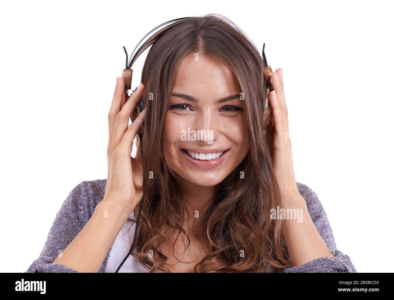 Gorgeous young woman headphones hi-res stock photography and images - Alamy