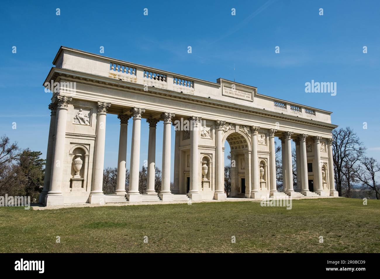 The colonnade on Rajstna is a romantic classicist gloriet near Valtice ...