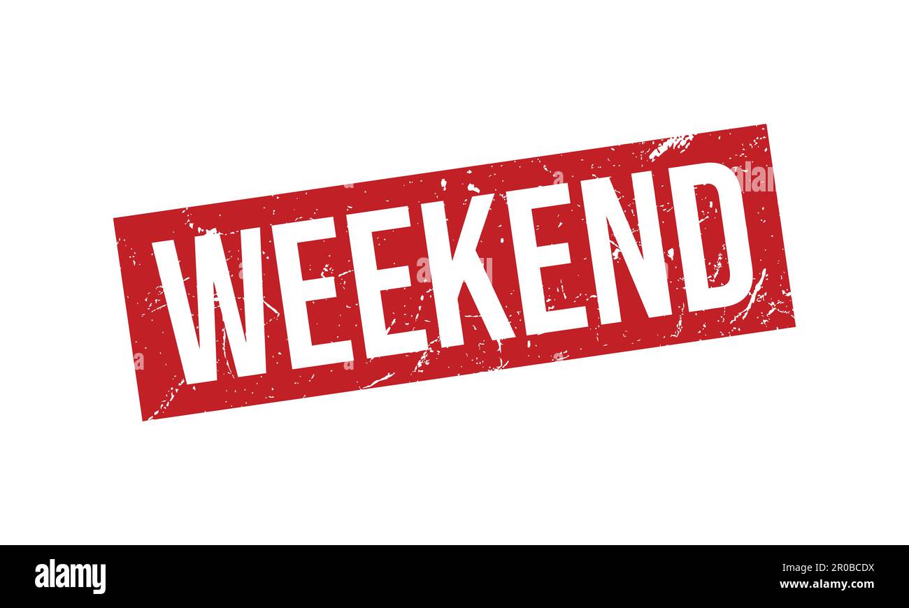 Weekend Rubber Stamp. Weekend Grunge Stamp Seal Vector Illustration ...