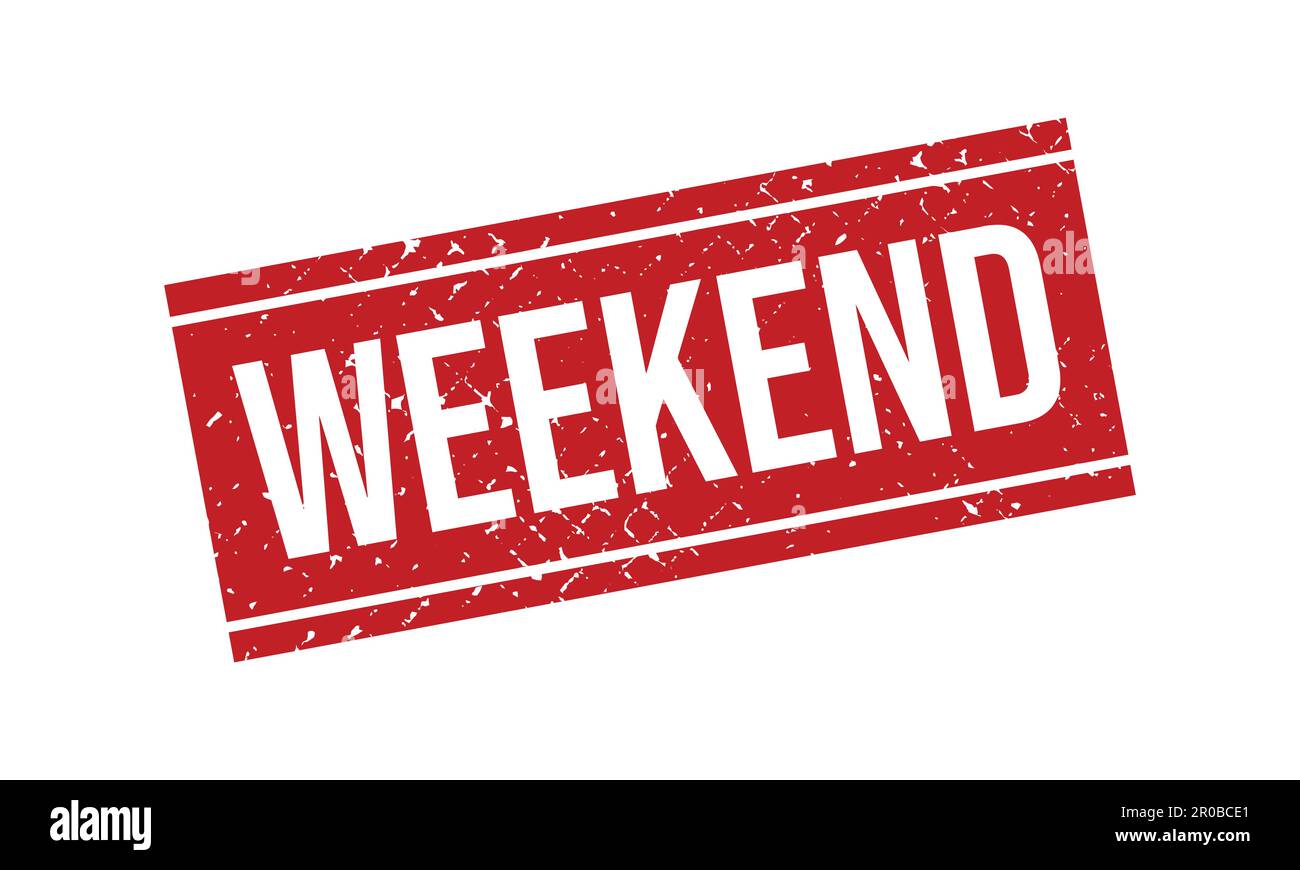 Weekend Rubber Stamp. Weekend Grunge Stamp Seal Vector Illustration ...