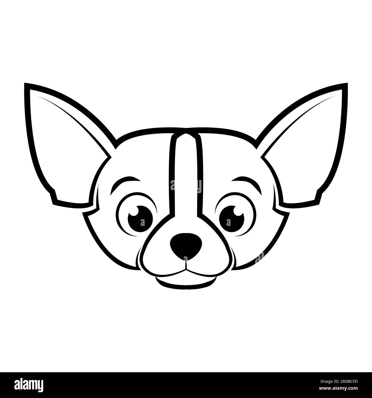 Cute Cartoon Vector Illustration icon of a Chihuahua puppy dog. It is ...
