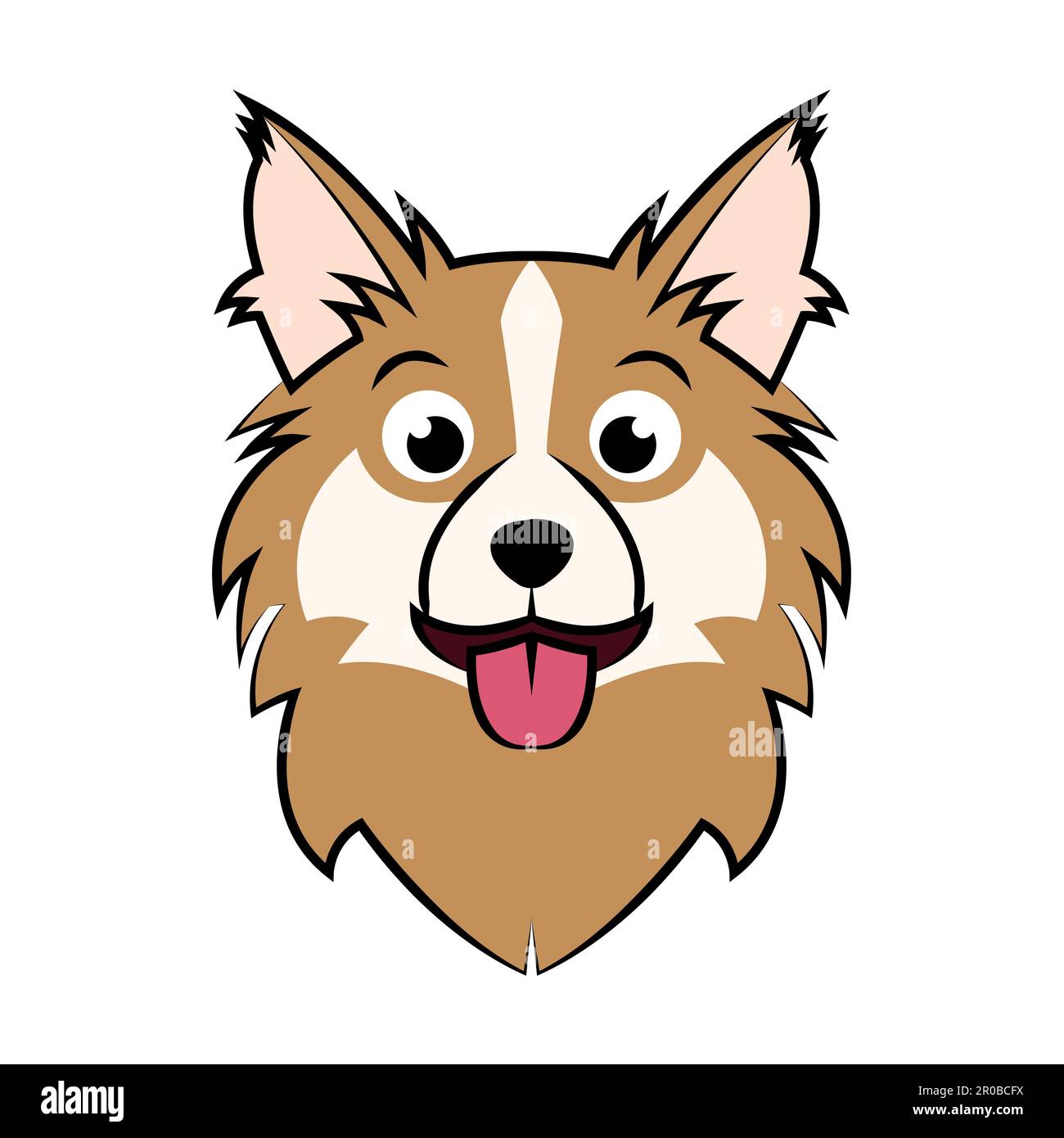 color image of puppy dog head. Good use for symbol, mascot, icon ...