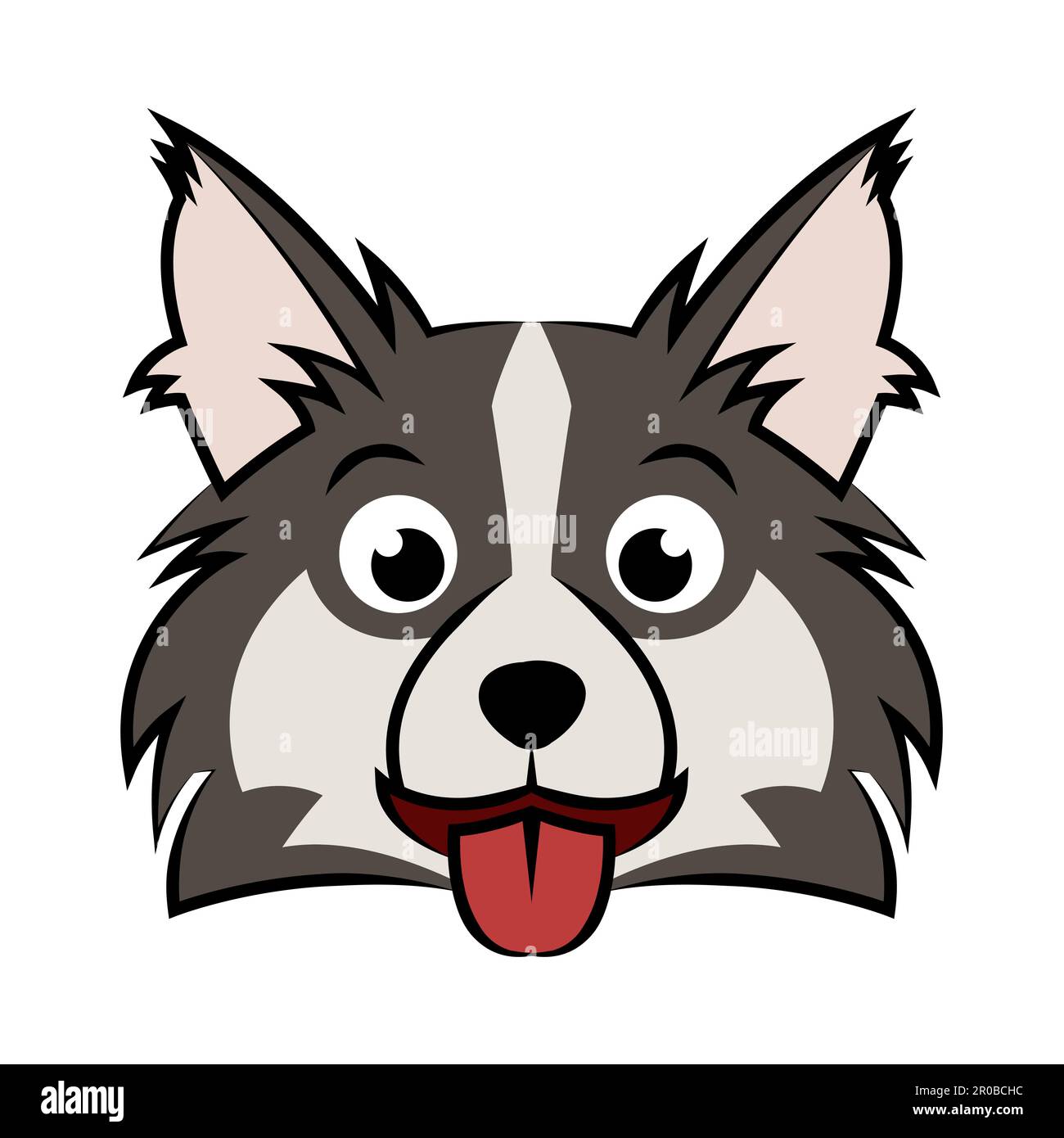 color image of puppy dog head. Good use for symbol, mascot, icon ...