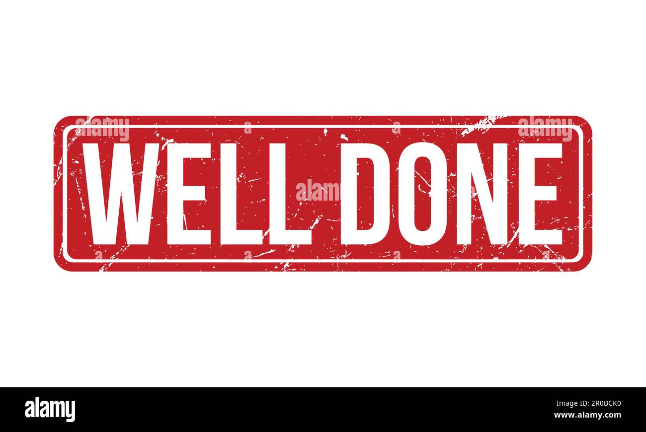 Well done stamp sign seal Stock Vector Images - Alamy