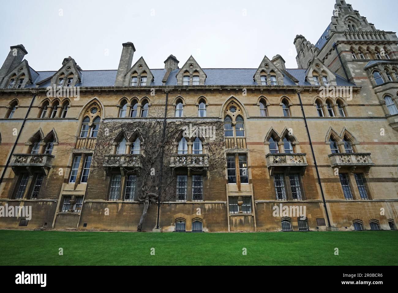 Exterior European architecture and medieval old design of the meadow ...