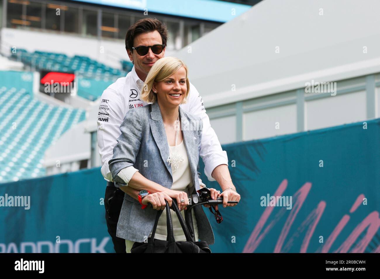 Susie Wolff (GBR, Managing Director F1 Academy), Toto Wolff (AUT ...
