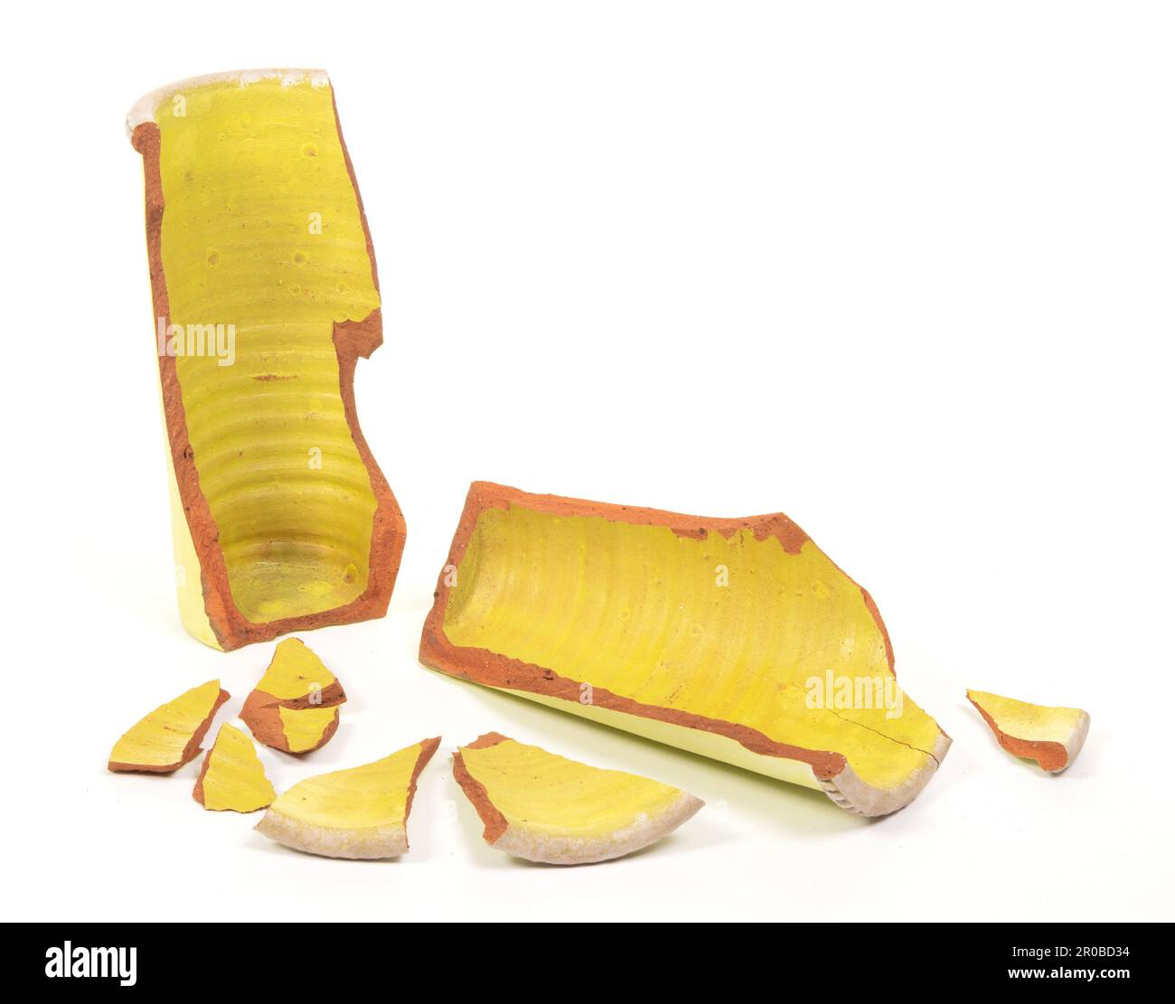 Broken green vase, isolated on white background Stock Photo - Alamy