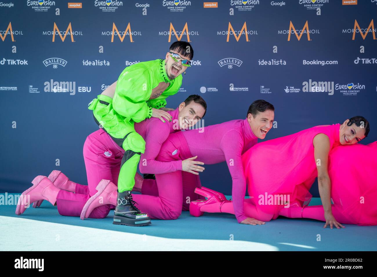 Liverpool, United Kingdom 20230507.Finland's Eurovision hope Käärijä ...