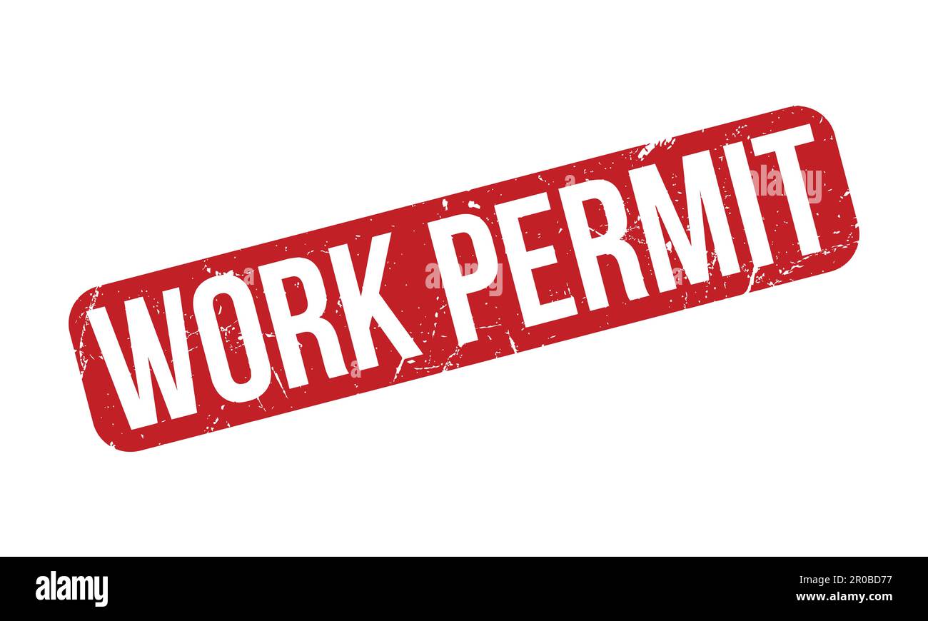 Work permit word Stock Vector Images - Alamy