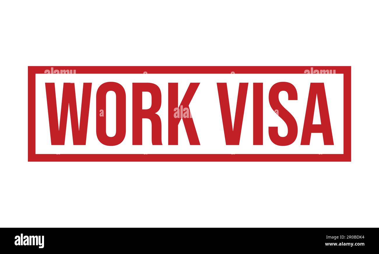 Work visa rubber stamp hi-res stock photography and images - Alamy