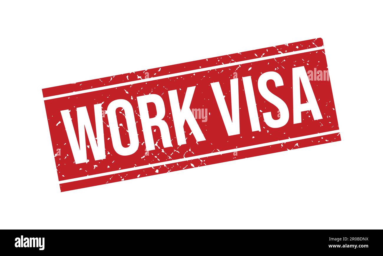 Work visa rubber stamp hi-res stock photography and images - Alamy