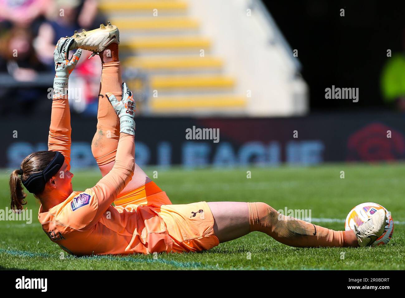 Tottenham Hotspur goalkeeper Tinja-Riikka Korpela during the Barclays ...