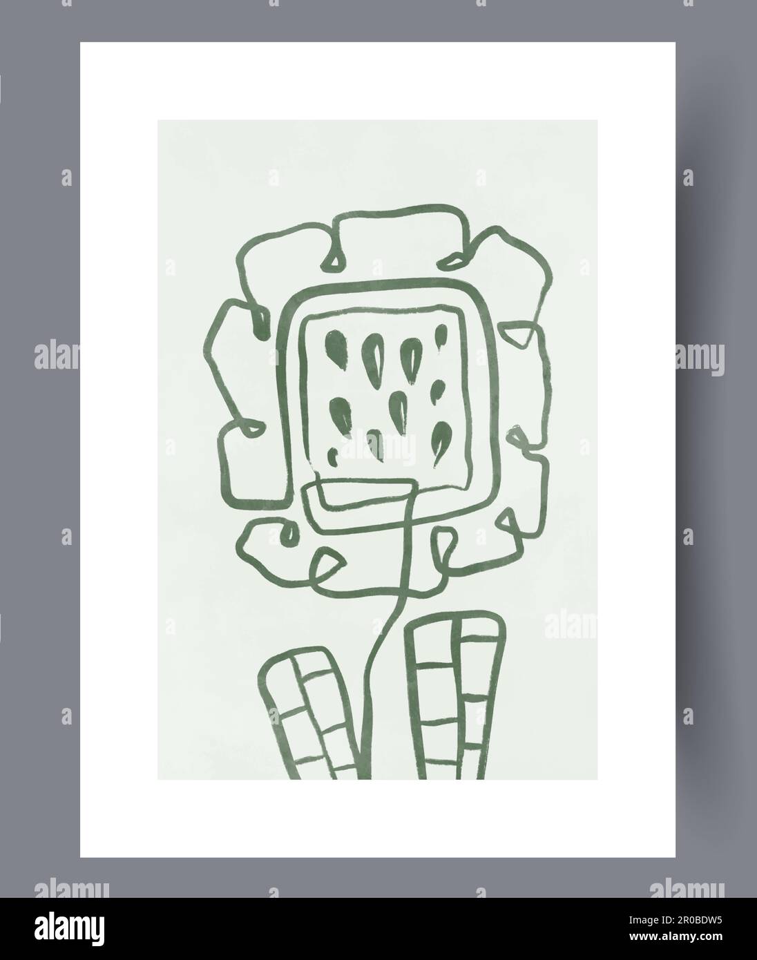 Still life flower minimalism wall art print Stock Vector Image & Art ...