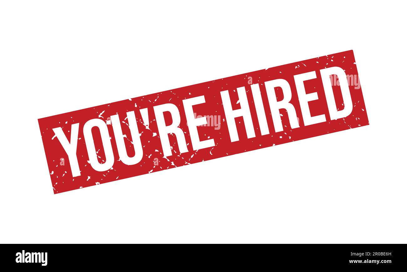 Hired word Stock Vector Images - Alamy