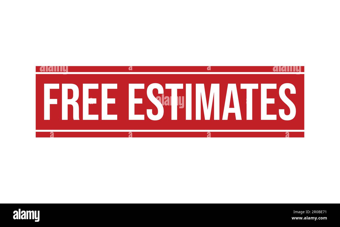 Free Estimates Rubber Stamp Seal Vector Stock Vector Image & Art - Alamy