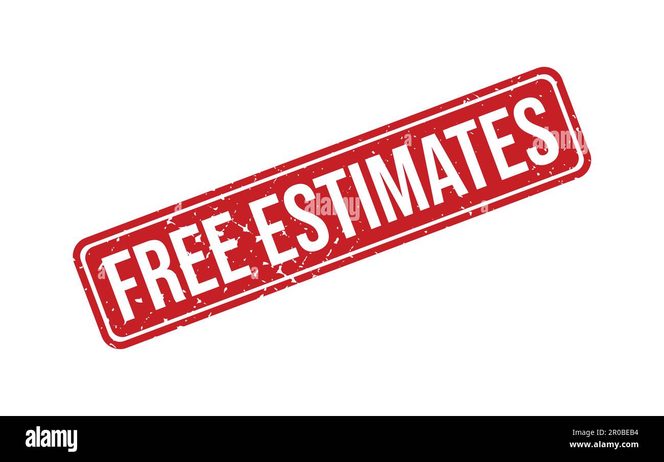 Free Estimates Rubber Stamp Seal Vector Stock Vector Image & Art - Alamy