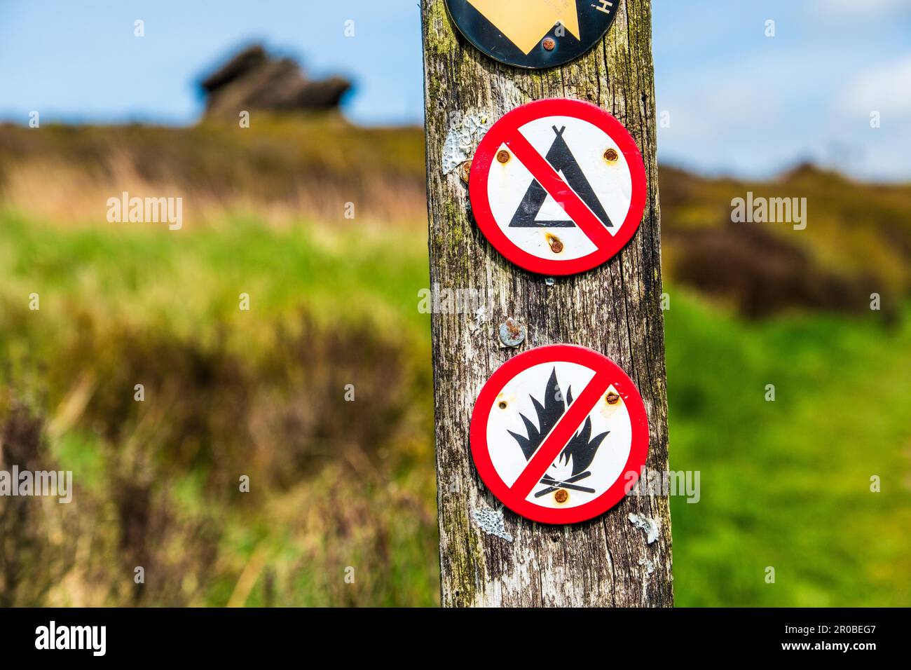 Warning against camping hi-res stock photography and images - Alamy