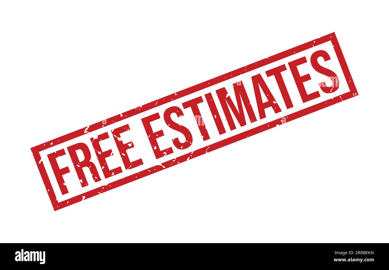 Free Estimates Rubber Stamp Seal Vector Stock Vector Image & Art - Alamy