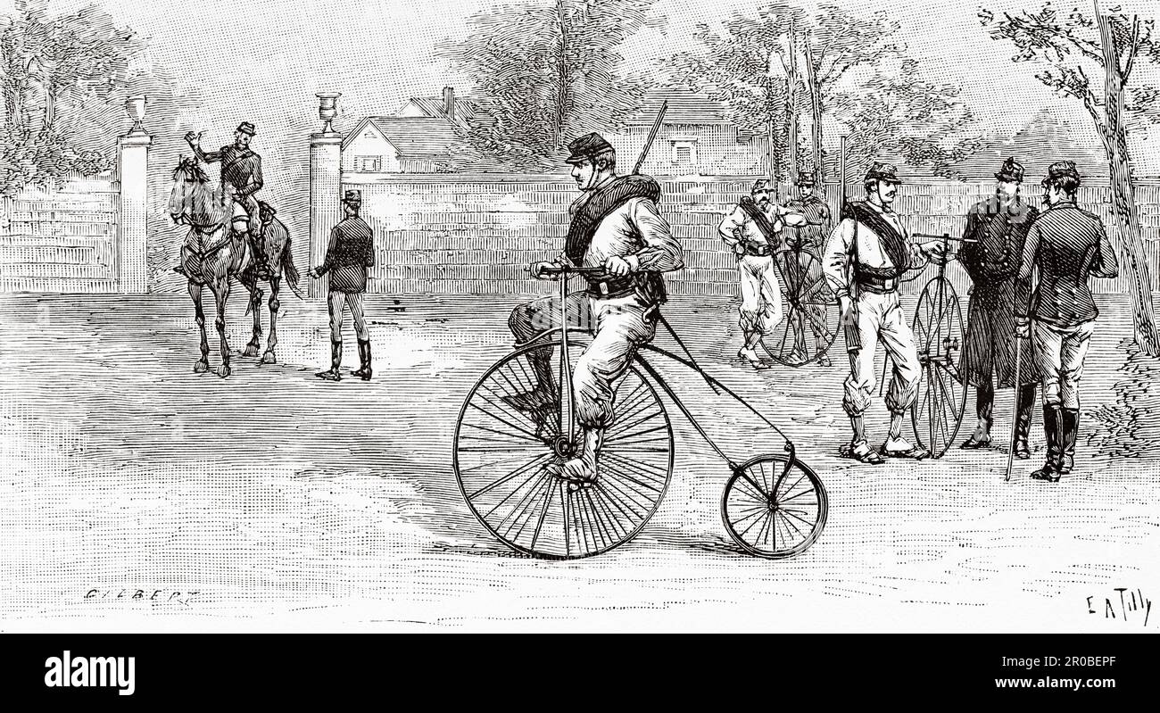 Velocipede 19th century hi-res stock photography and images - Alamy