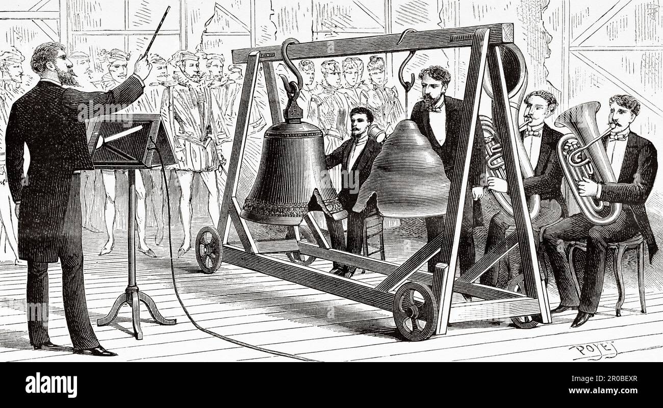 New bell from M. Sax at the Opera and ordinary bell. Old 19th century ...