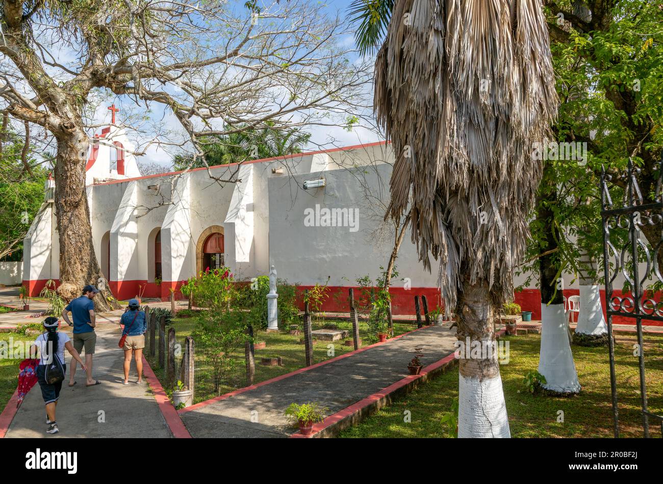 Parroquia parish church of San Joaquin, Bacalar, Quintana Roo, Yucatan ...