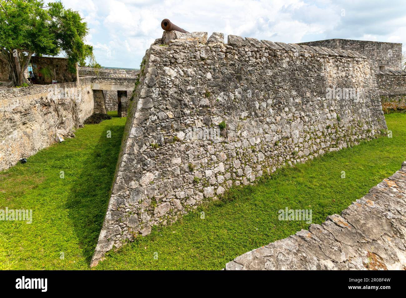 Spanish colonial fortification, Fort de San Felipe, Bacalar, Quintana ...