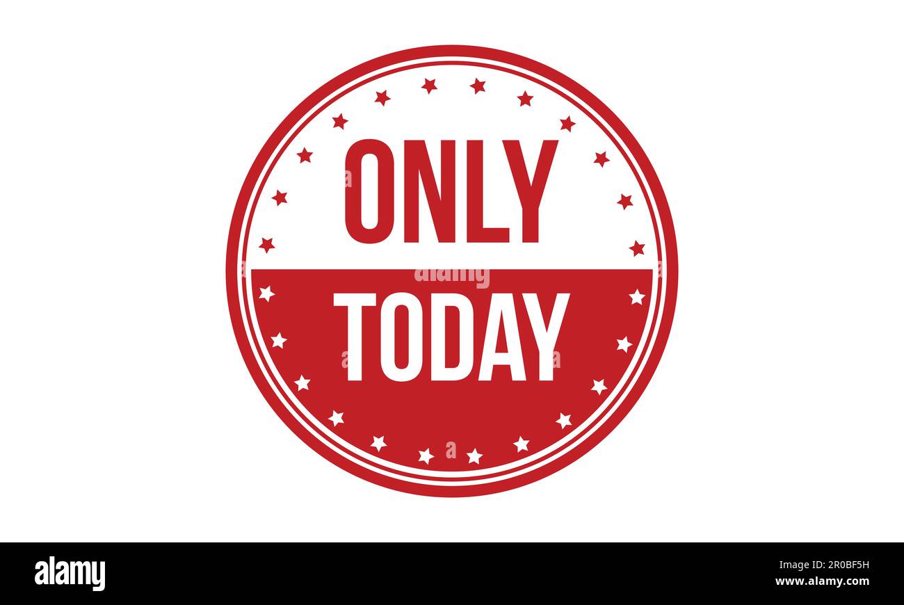 Only today rubber stamp hi-res stock photography and images - Alamy