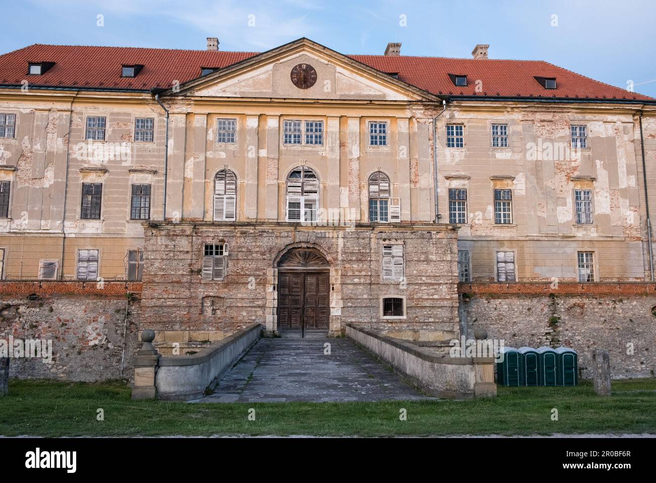 Old Monumental Baroque Classicist manor house castle in small town ...