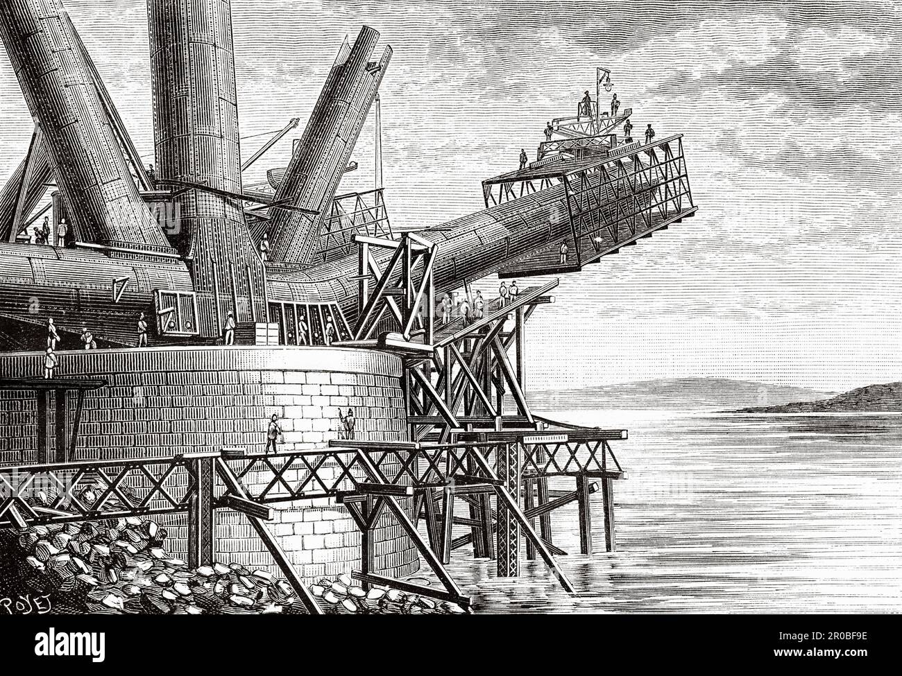 Forth railway bridge construction hi-res stock photography and images ...