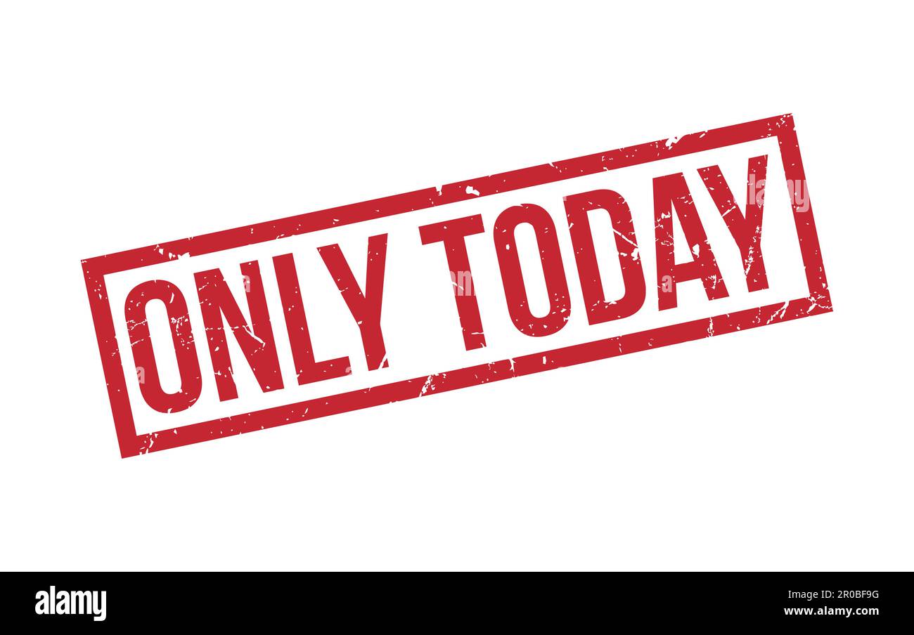 Only today rubber stamp hi-res stock photography and images - Alamy