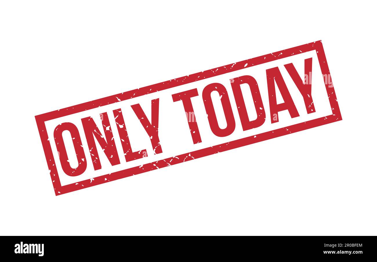 Only Today Stamp Seal Vector Illustration Stock Vector Image & Art - Alamy