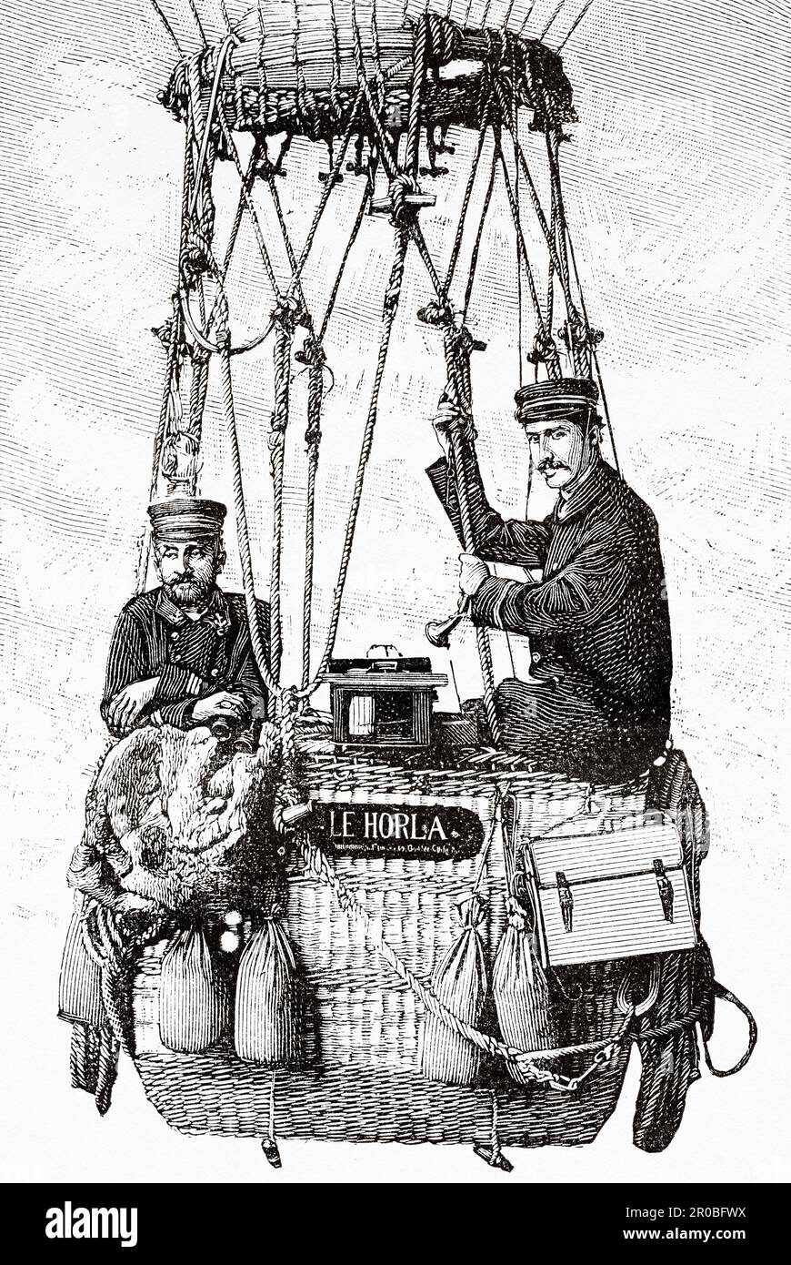 On August 14, 1887, the Horla balloon piloted by the balloonists Jovis ...