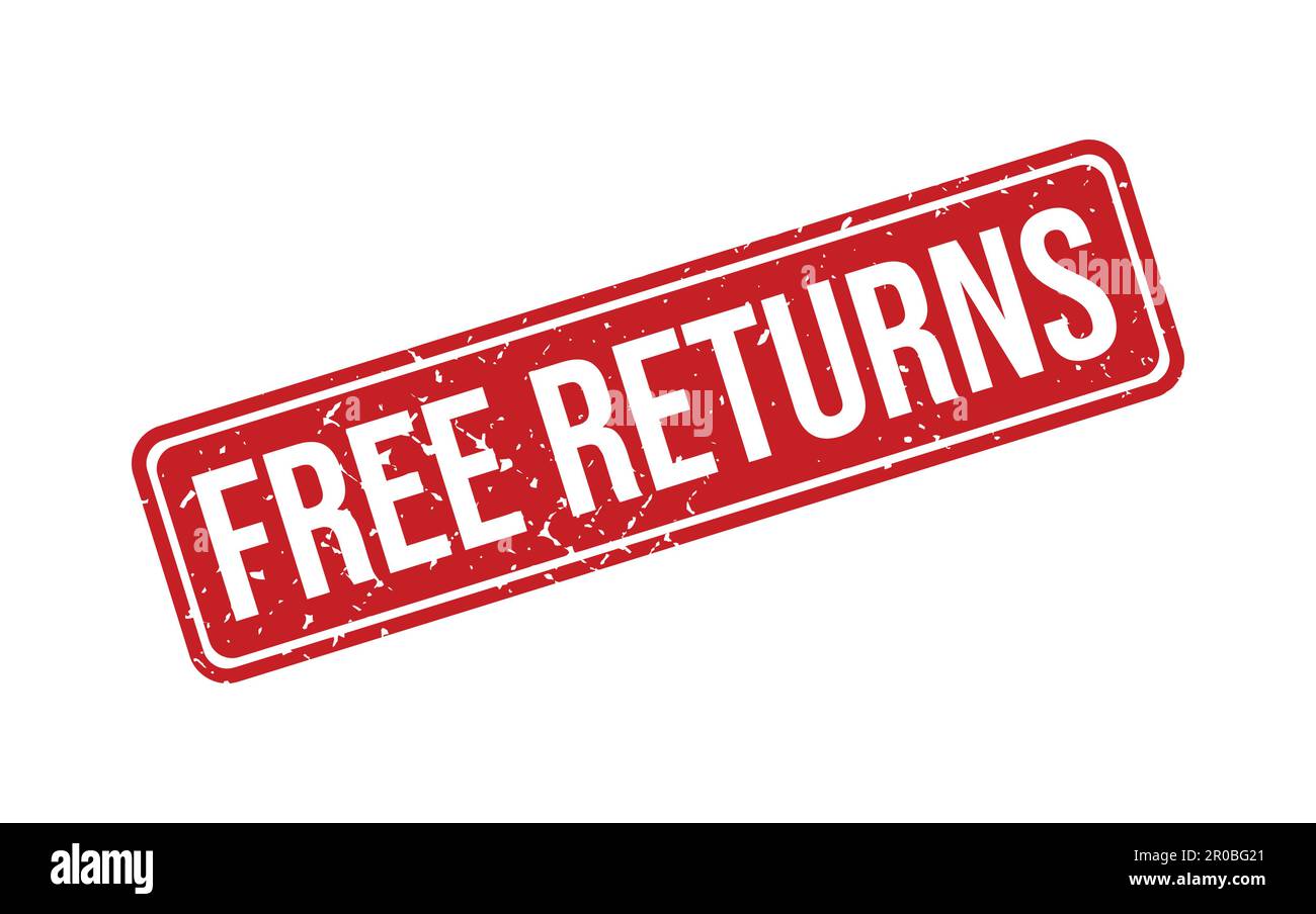 Free returns stamp Stock Vector Images - Alamy